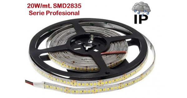 Tira LED 5 mts Flexible 100W 980 Led SMD 2835 IP65 Blanco Neutro Alta ...
